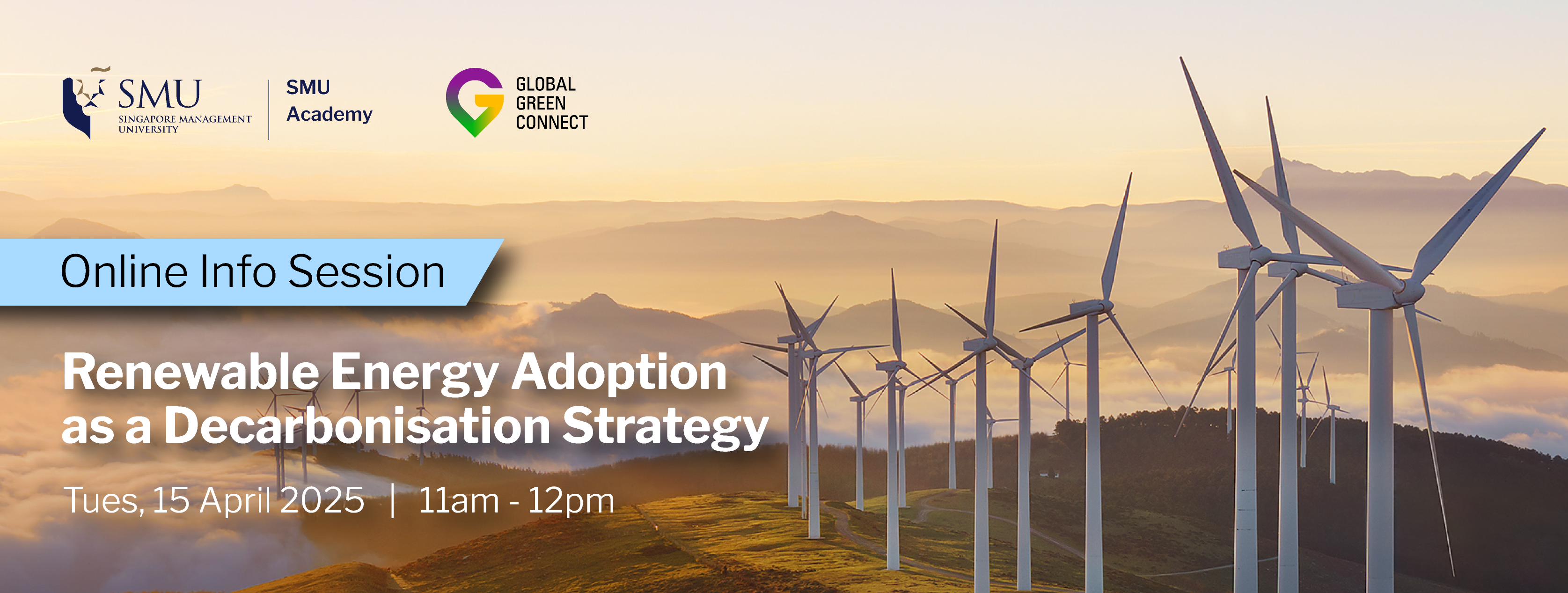 Info Session: Renewable Energy Adoption as a Decarbonisation Strategy | SMU Academy